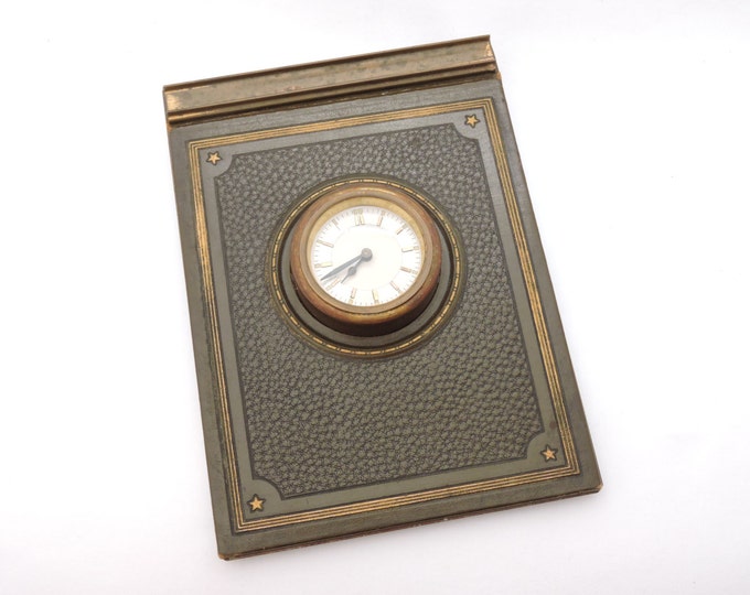 Antique 1940s Park Sherman Time Secretary Clock Notepad - Appointment ...