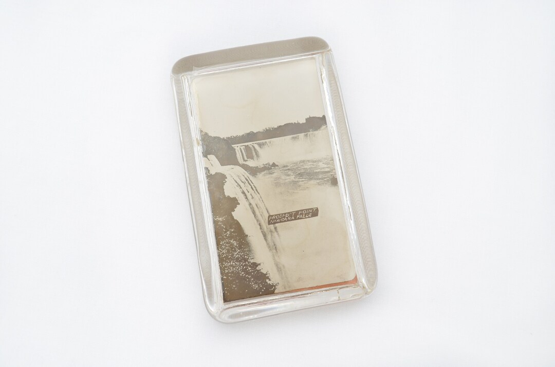 Vintage 1950's Prospect Point Niagara Falls Solid Glass Paperweight ...