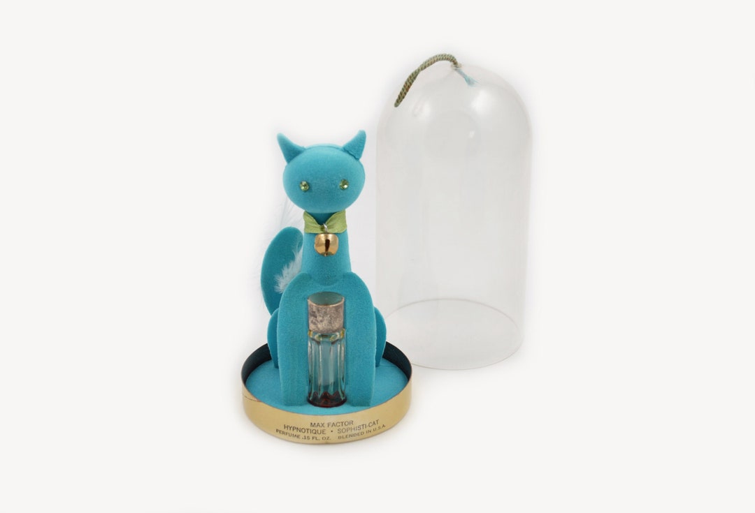 Vintage Max Factor Sophisti-cat With Hypnotique Perfume Bottle Aqua ...