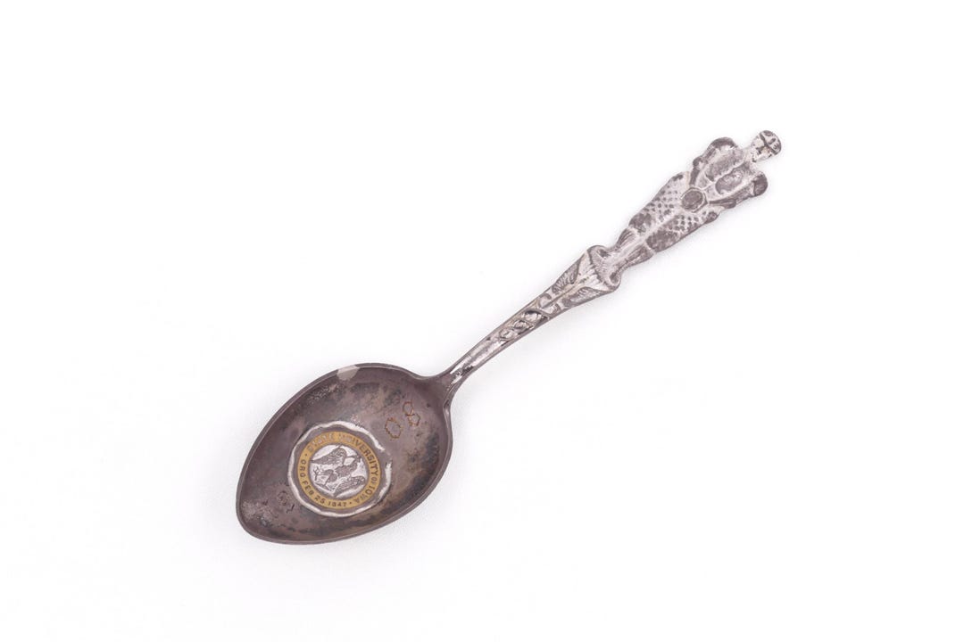 Antique 1908 Iowa State University Sterling Silver Souvenir Spoon ...