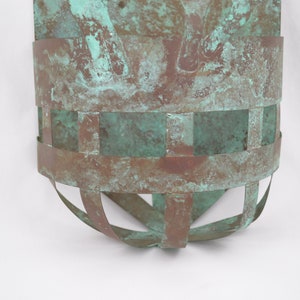 Vintage Oxidized Copper Deer Wall Mount Hanging Basket Porch Mount ...