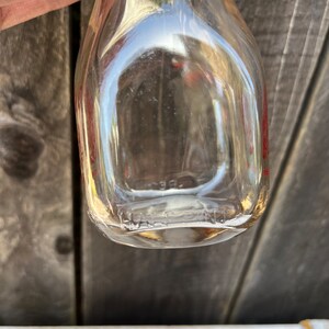Vintage Cole Farm Dairy Half Pint Square Glass Bottle Biddleford, Maine ...