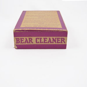 Vintage Bear Cleaner Empty Box 1940s Kitchen Household Cleaner Purple ...