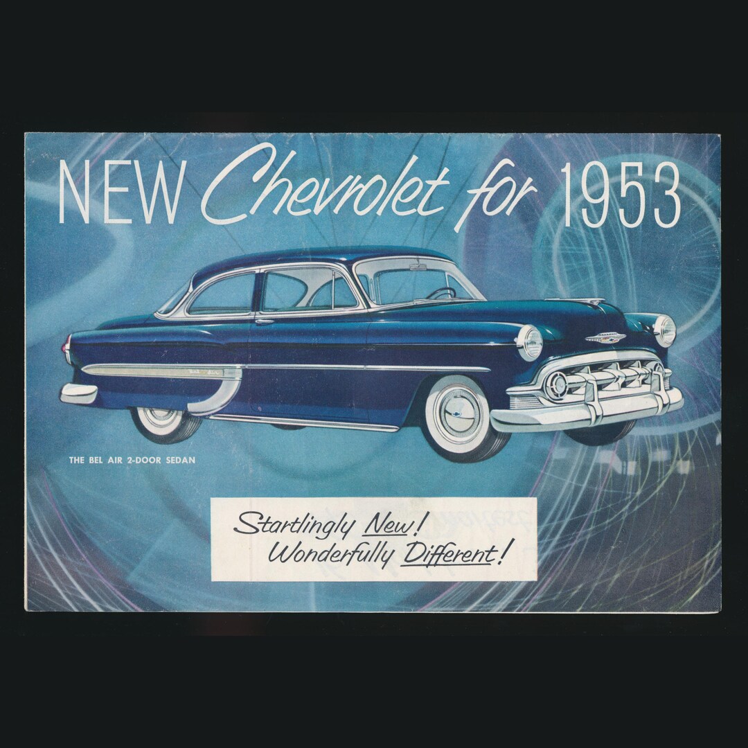Original Vintage 1953 Chevrolet Sales Brochure Chevy Car Dealer ...