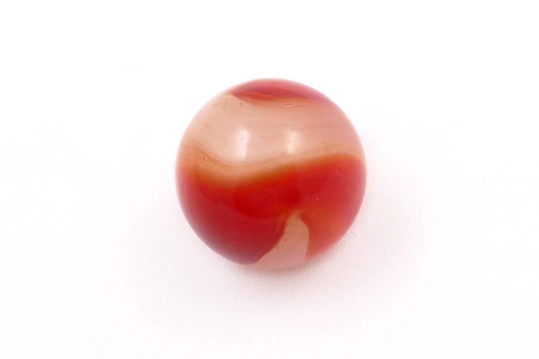 Vintage Akro Agate Ace Corkscrew Shooter Marble - Red Corkscrew Design ...