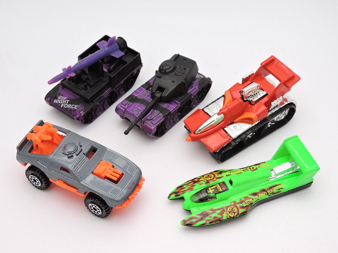 Lot of 5 Vintage 1990's Hot Wheels Tactical Vehicles Night Force Tanks ...