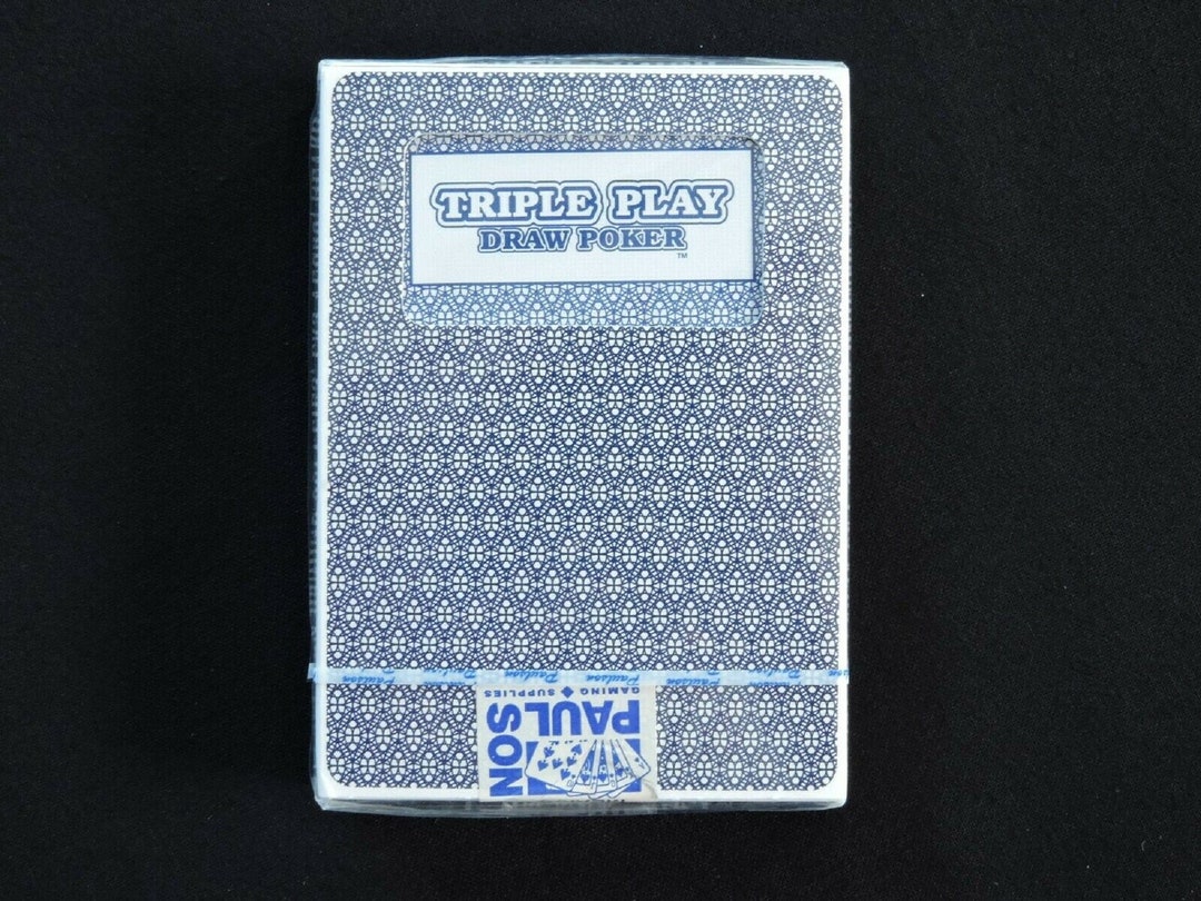 Vintage 1990's Triple Play Draw Poker Promotional Playing Cards Sealed ...