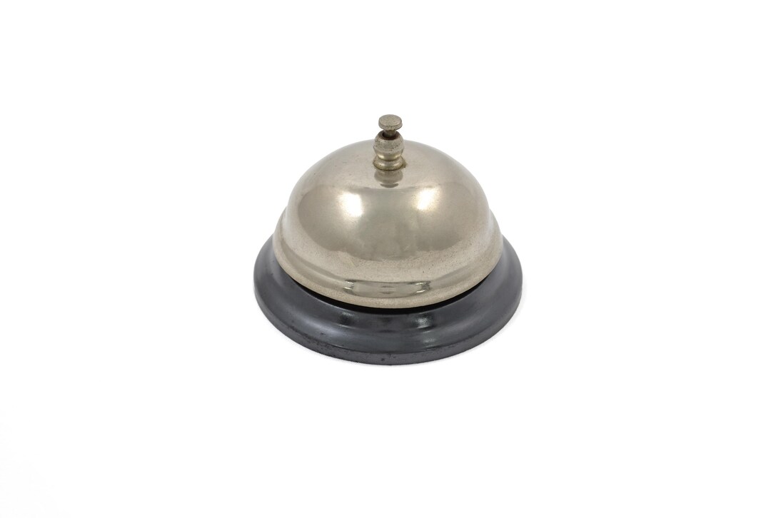 Vintage Metal Tabletop Service Desk Bell - Countertop Bell - Etsy