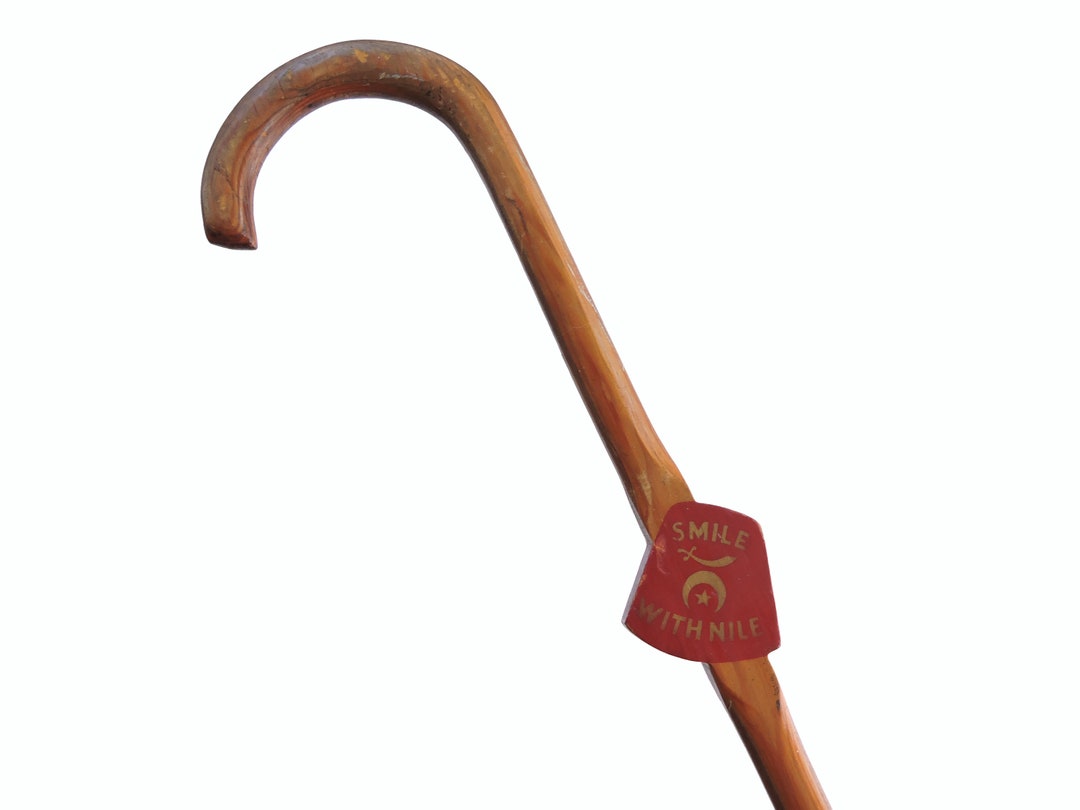 Antique 1930's "smile With Nile" Shriners Souvenir Cane - 35" Douglas ...