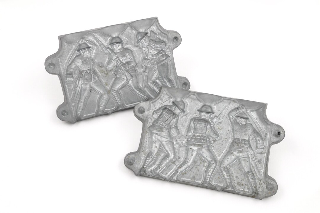 Antique Lead Soldier Casting Mold Toy Soldier Mold WWI Style Bayonet ...