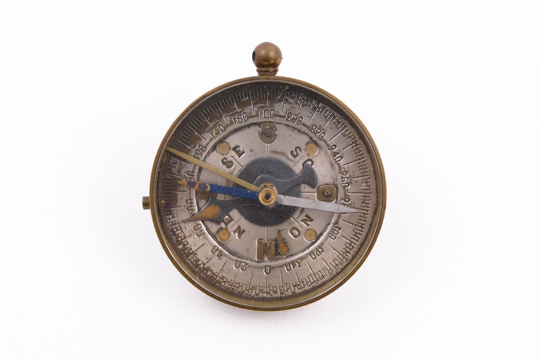 Antique WWI Brass French Marching Compass Rare Houlliot - Etsy