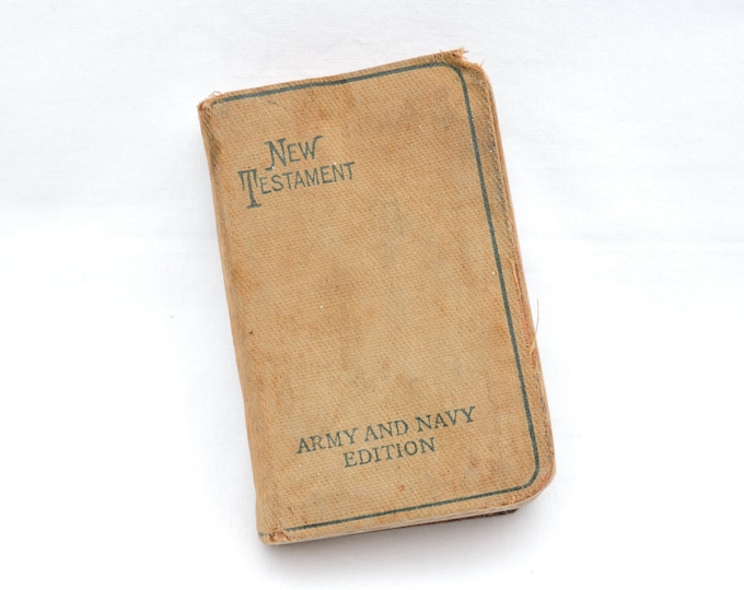 Antique 1917 WWI Era Army & Navy Edition New Testament - Small Pocket ...