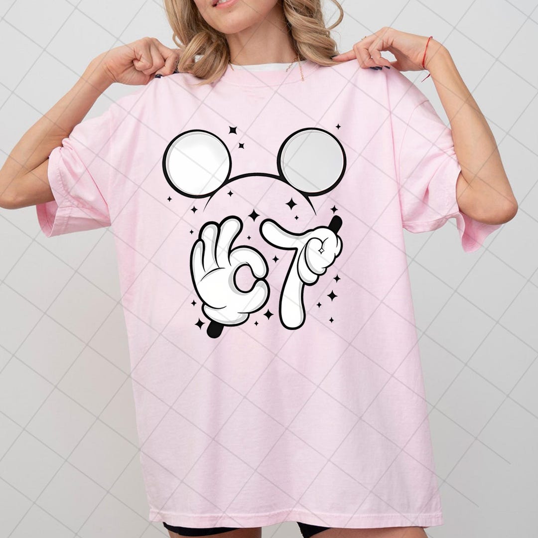 Six Seven Mouse 6 7 Meme Funny Hands Png, Funny Trandy Clipart ...