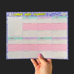 Jumbo Week Planner - Etsy