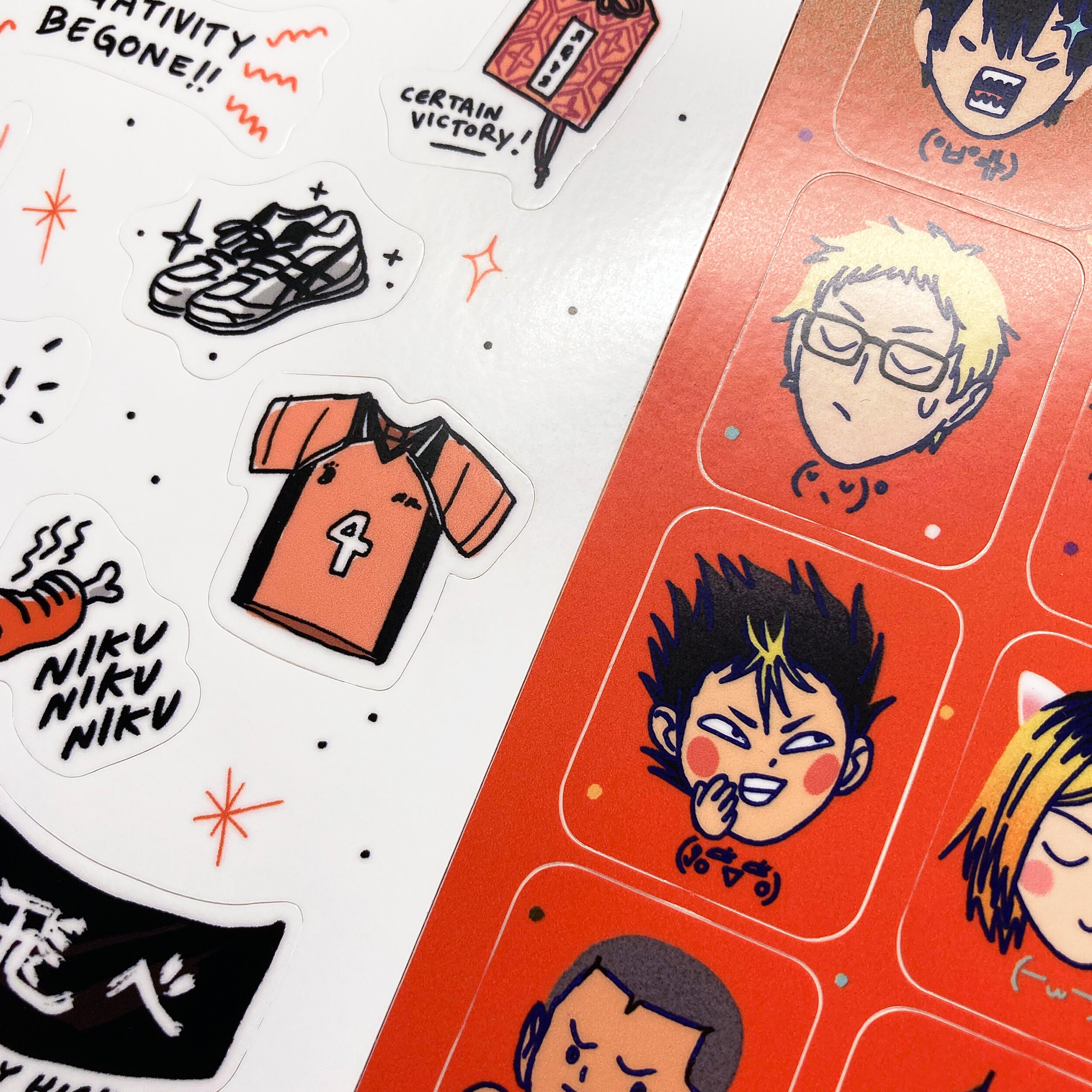 Haikyuu Karasuno Sticker Sheet | Etsy