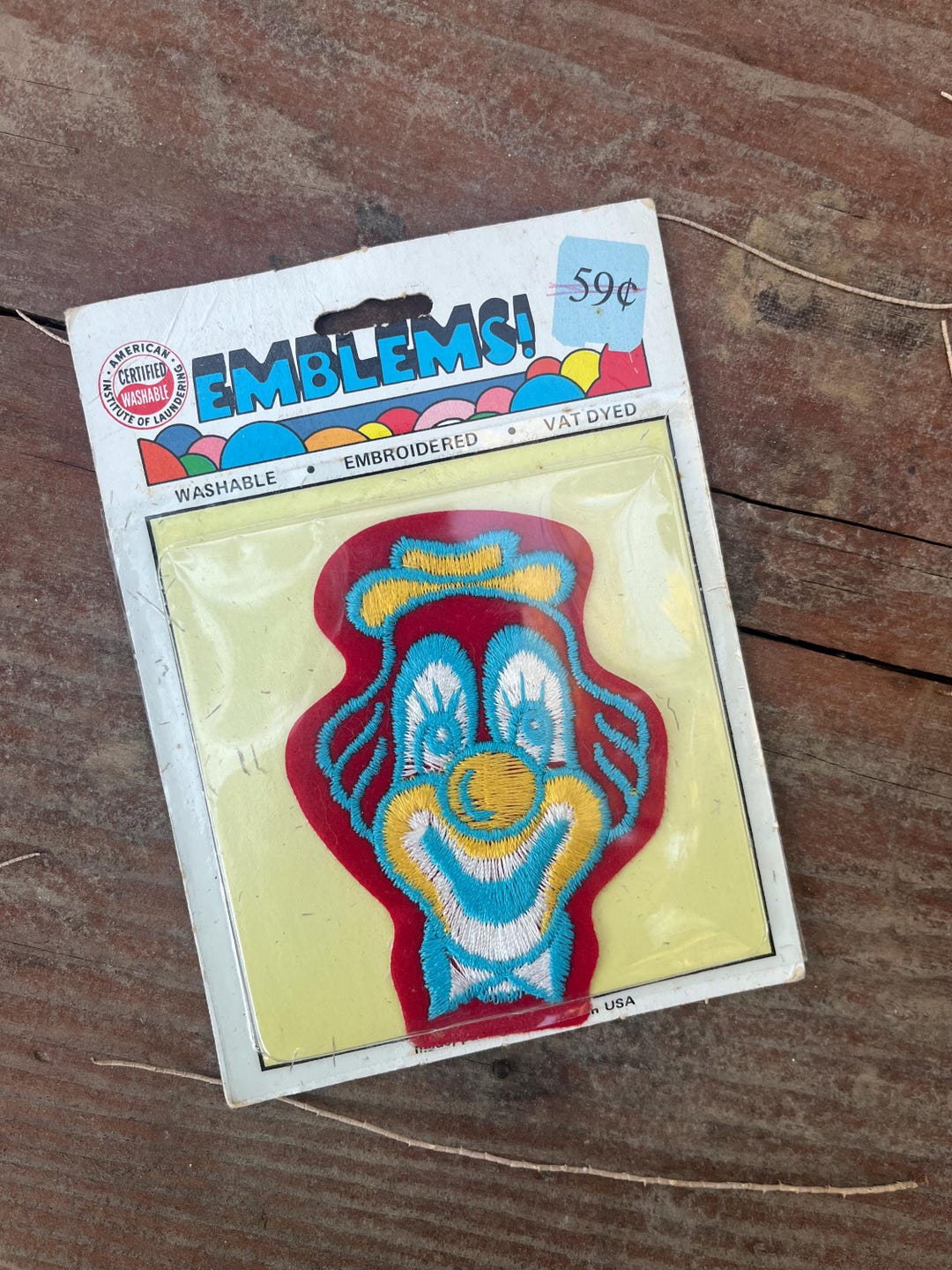 Vintage NOS Emblems Clown Patch - Etsy