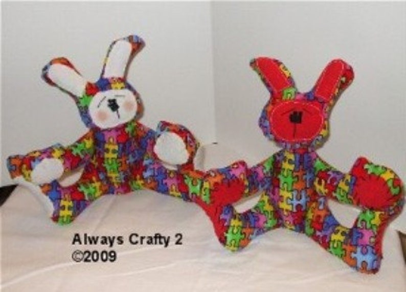 Autism Bunny Cloth Doll Pinkeep PDF Epattern Instant Download - Etsy