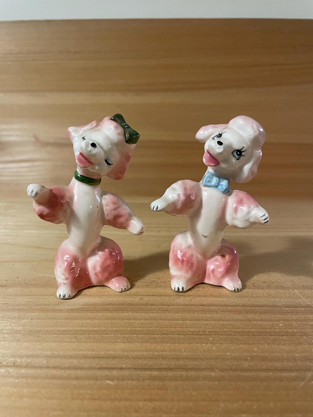 Vintage Dancing Pink Poodle Salt and Pepper Shakers, Made in Japan - Etsy
