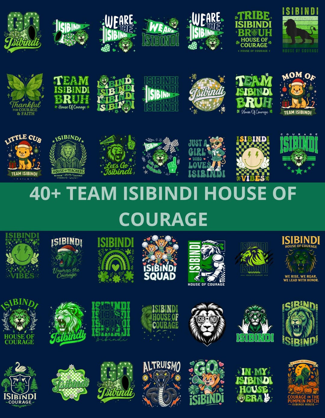 40+ ISIBINDI House of Courage Png Bundle, Back to School Png, College ...