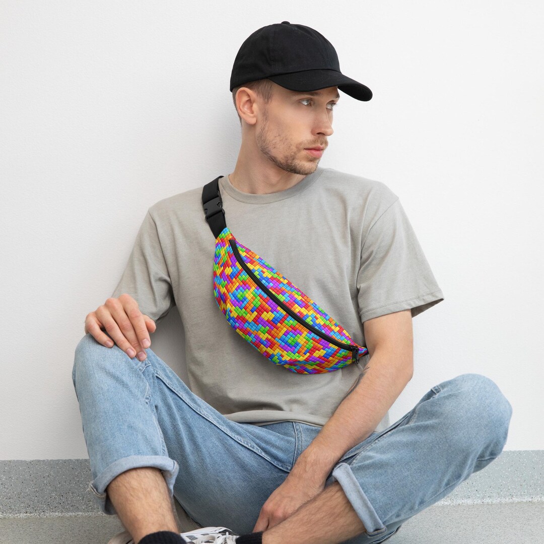 Tetris Fanny Pack – Retro Pixel Waist Bag, Gamer Festival Belt Bag ...