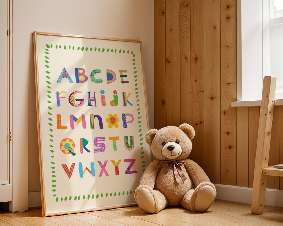 Whimsical Animal Alphabet Poster, Kids Nursery Decor (digital Download ...
