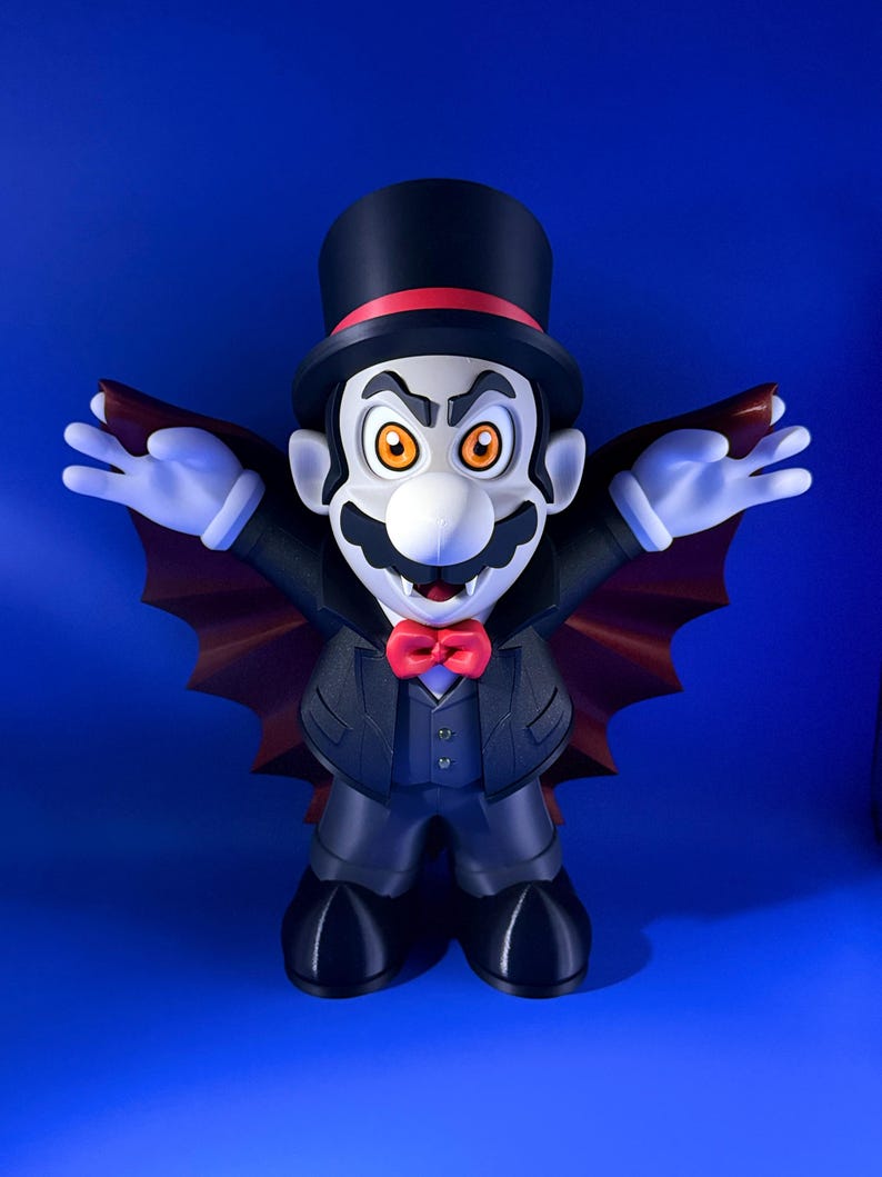 Mario Dracula Vampire 3D Printed Collectable Figure - Etsy