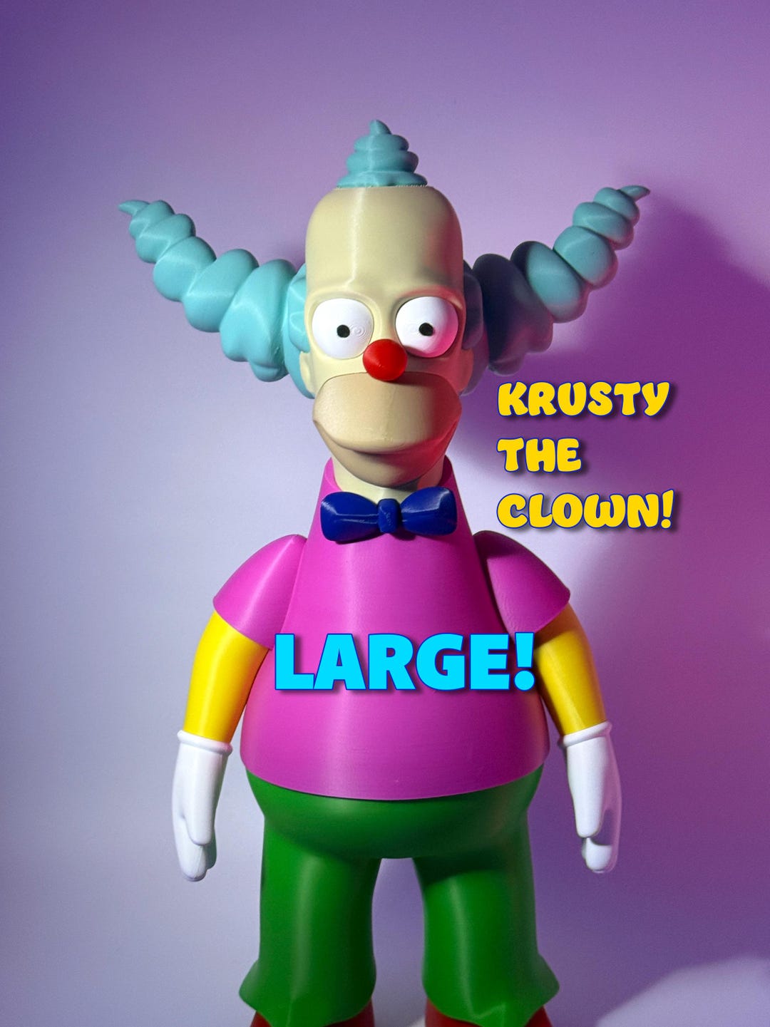 LARGE Simpsons Krusty the Clown 3D Print Collectable Figure - Etsy