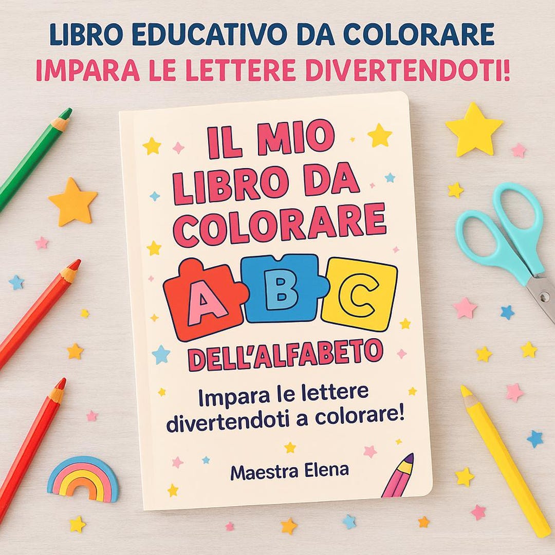 Mi libro para colorear del alfabeto: Libro educativo para colorear para ...