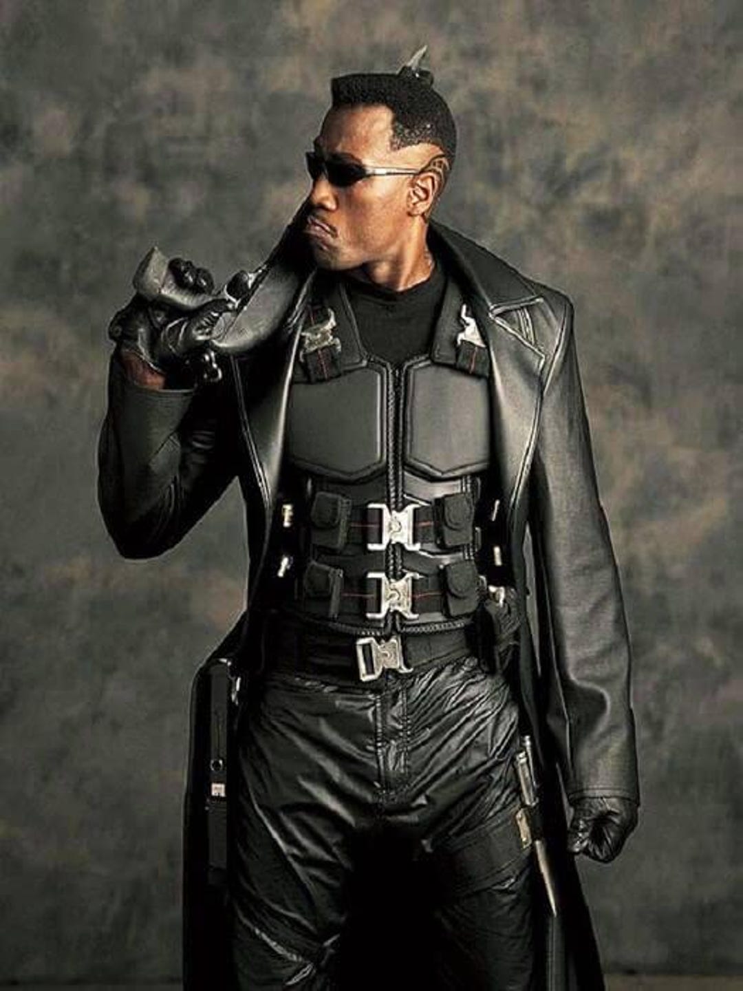 Blade Leather Vest | Wesley Snipes Vampire Hunter Costume | Men’s ...
