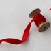 Red Rayon Velvet Satin Ribbon: Japanese • 1/4" • 3/8" • 1/2" • 3/4" • 1 ...