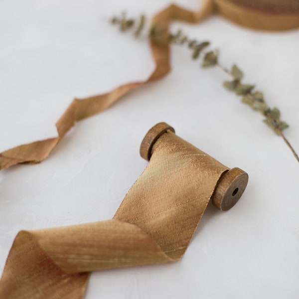 Raw Silk Ribbon - Etsy