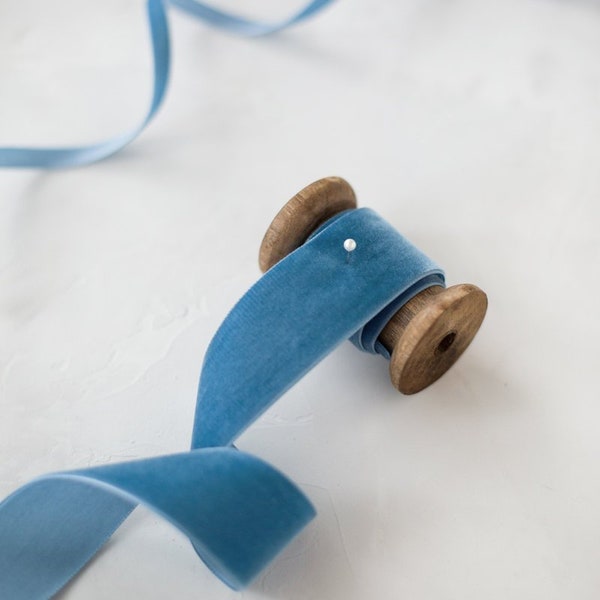 Blue Velvet Ribbon - Etsy