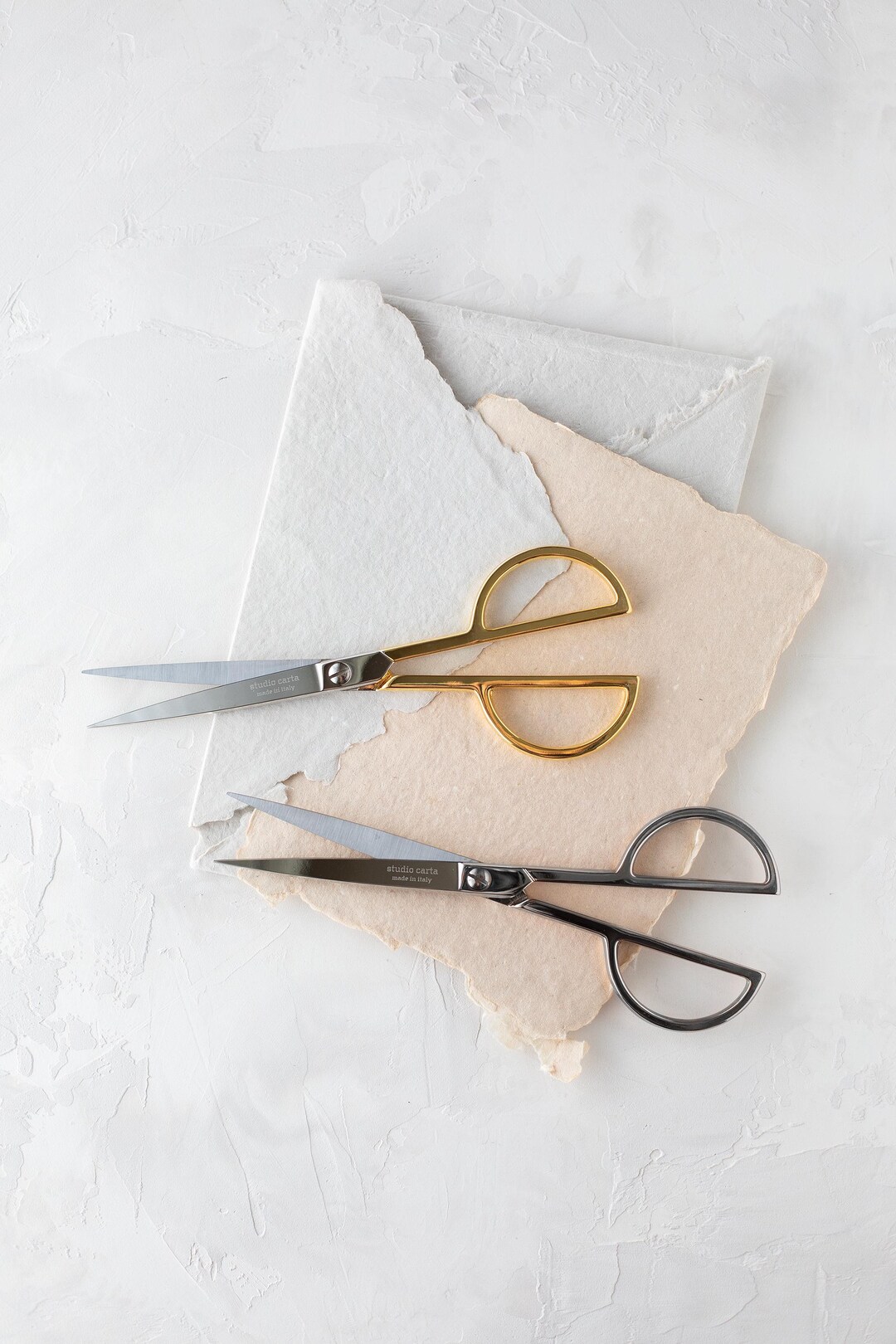 Paper Scissors • 7-1/4" • 24k Gold-plated / Silver - Etsy