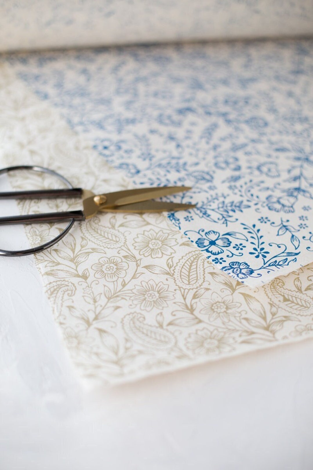 Floral Garden Lokta Wrapping Paper: 2 Sheets, Handmade, Deckled Edge ...