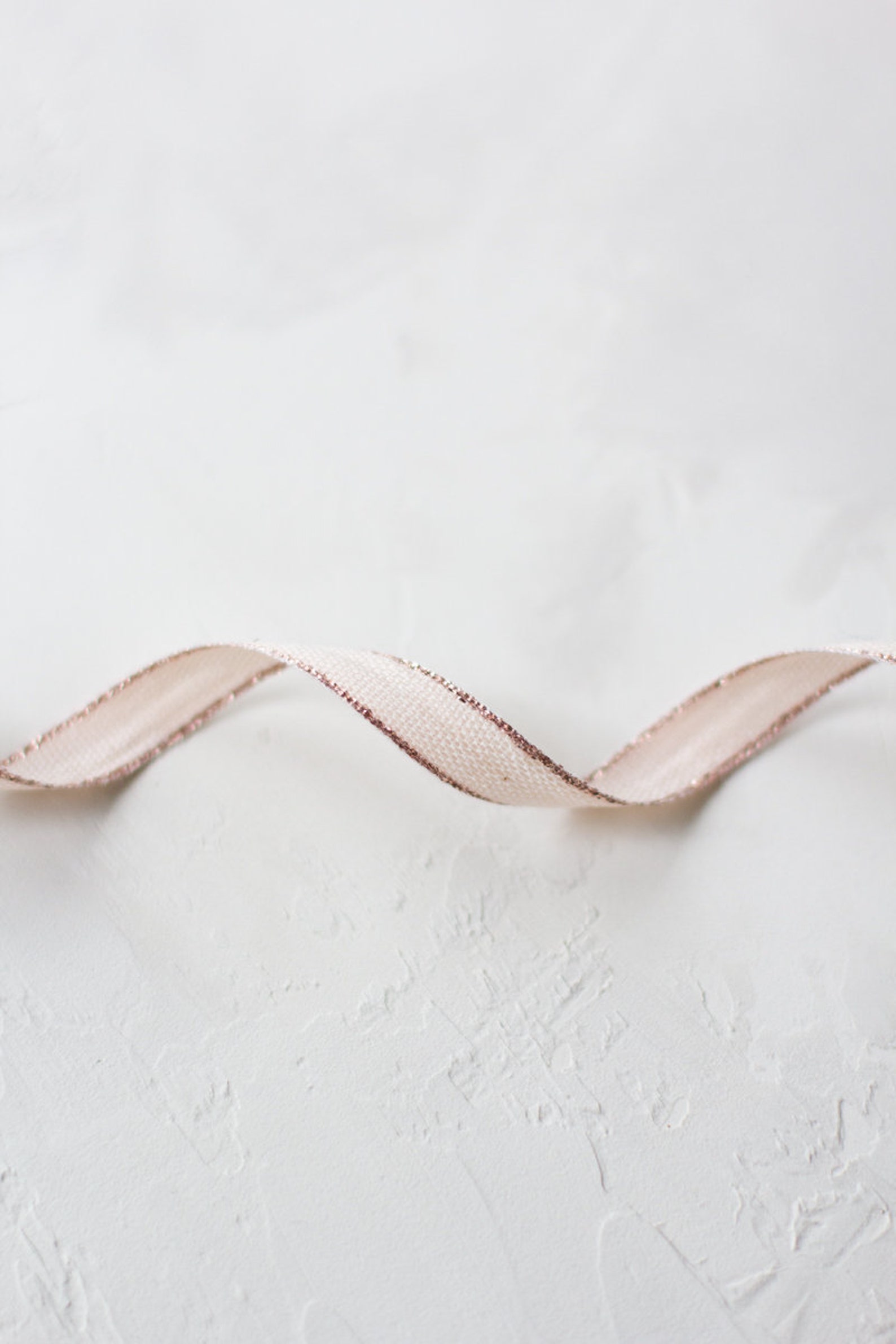 Blush Pink Rose Gold Metallic Edge Italian Drittofilo Cotton - Etsy