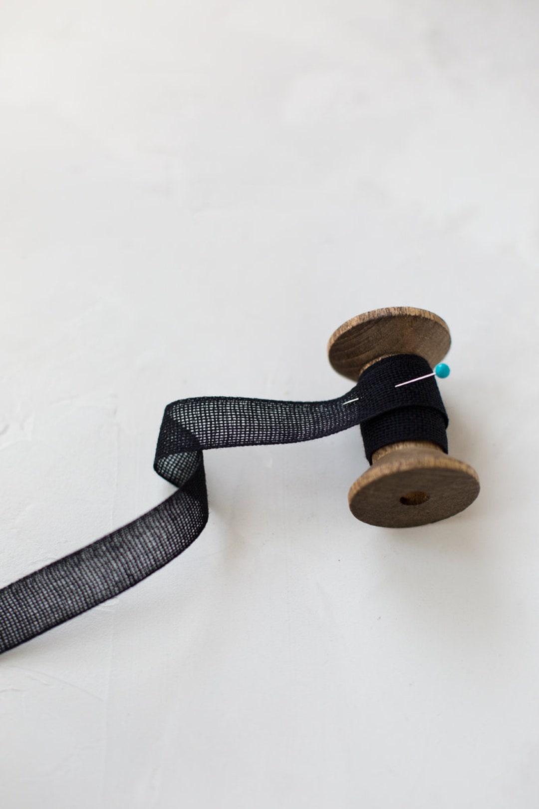 Black Loose Weave Italian Cotton Ribbon • 1/2" - Etsy