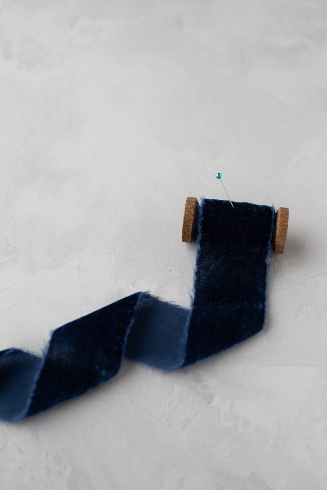 Deep Royal Blue Frayed Edge Velvet Ribbon • 2" (3 Yards) - Etsy