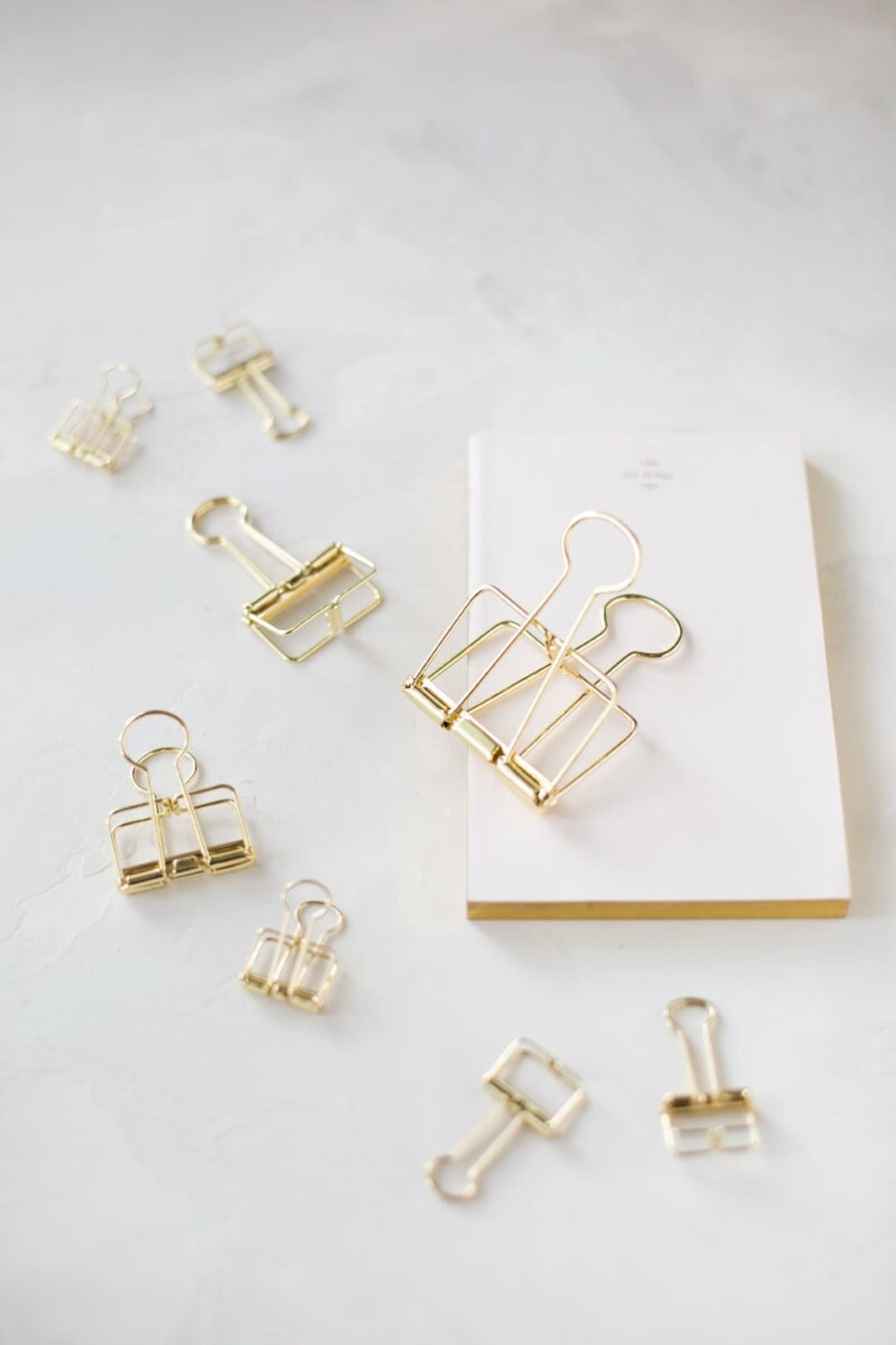 Gold Metal Wire Binder Clips • Small / Large - Etsy