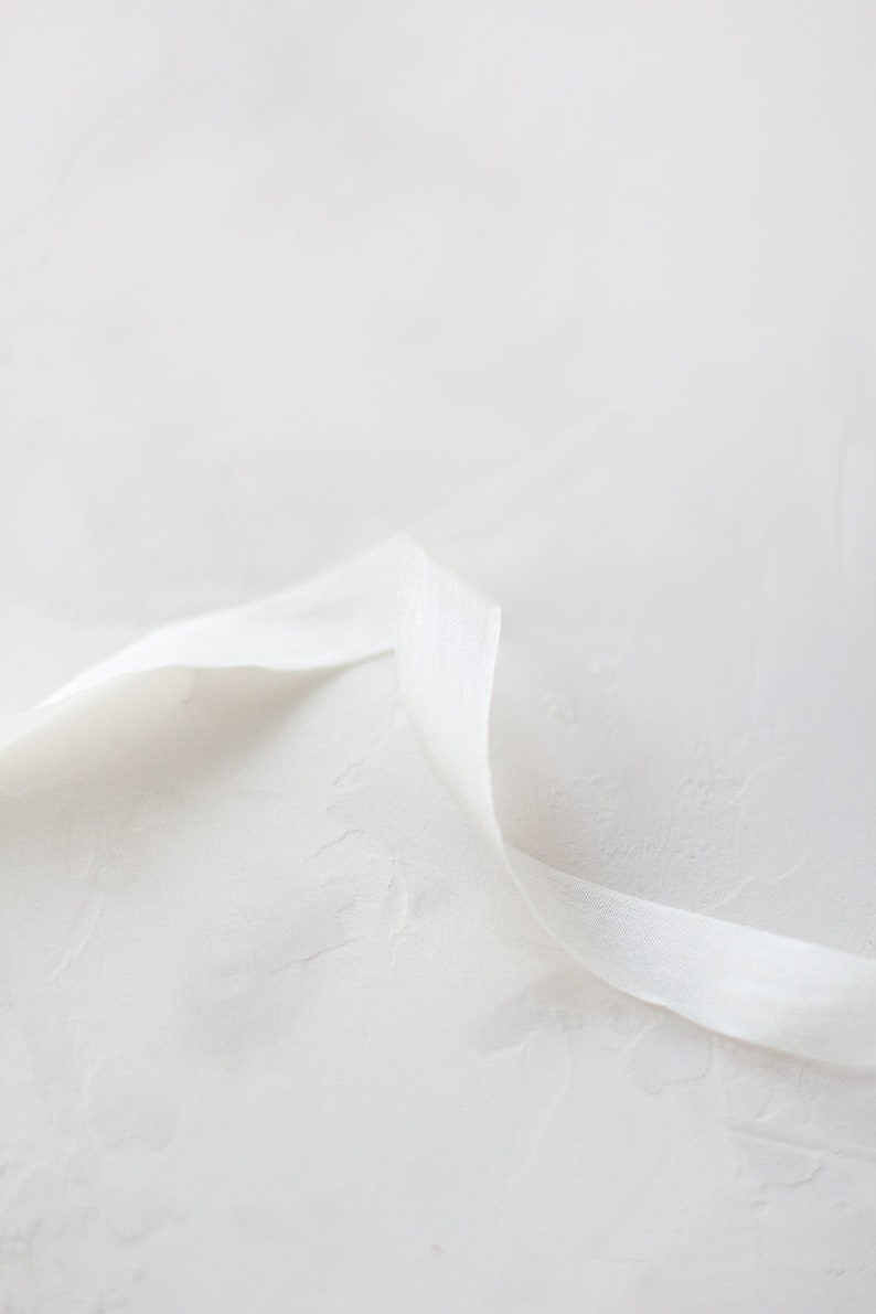 Whipped Cream Wrinkled Faux Dupioni Silk Ribbon 1/2 | Etsy