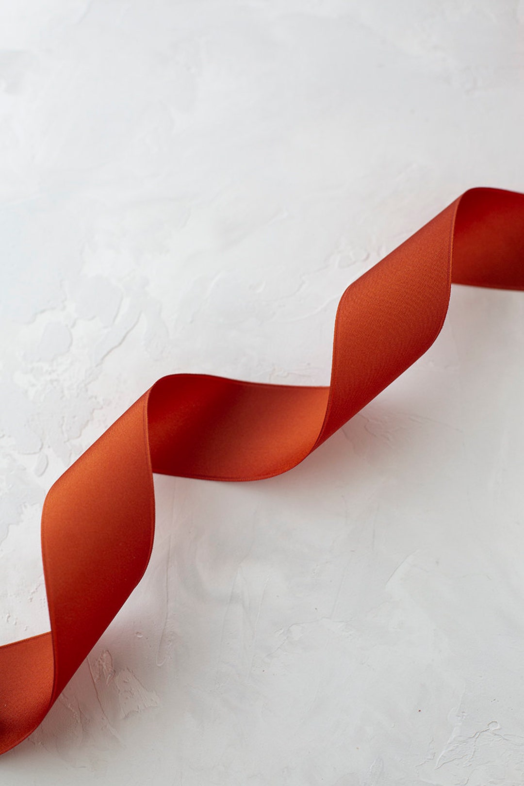 Rust Swiss Lightly-wired Satin Ribbon • 1" • 1.5" • 2.75" - Etsy