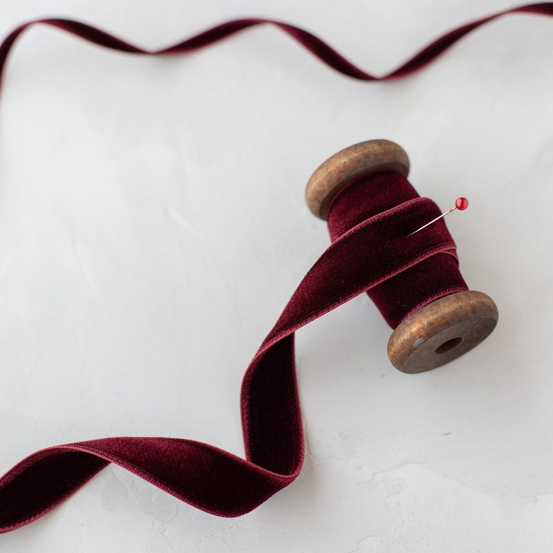 Burgundy Velvet Cording - Etsy