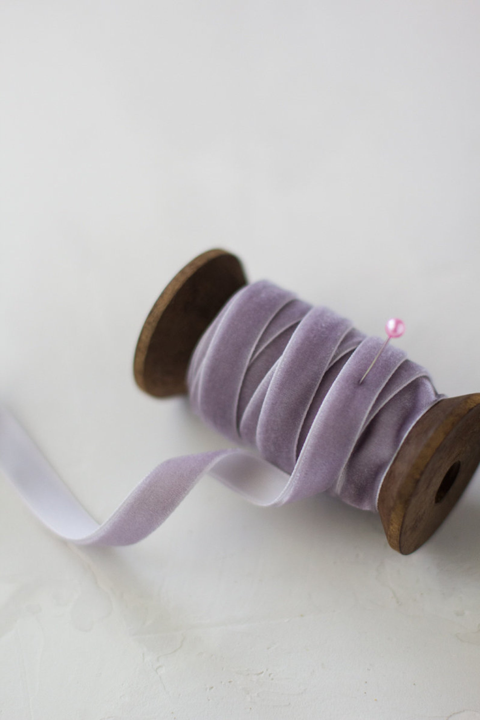 Dusty Lavender Purple Velvet Ribbon 1/4 3/8 - Etsy