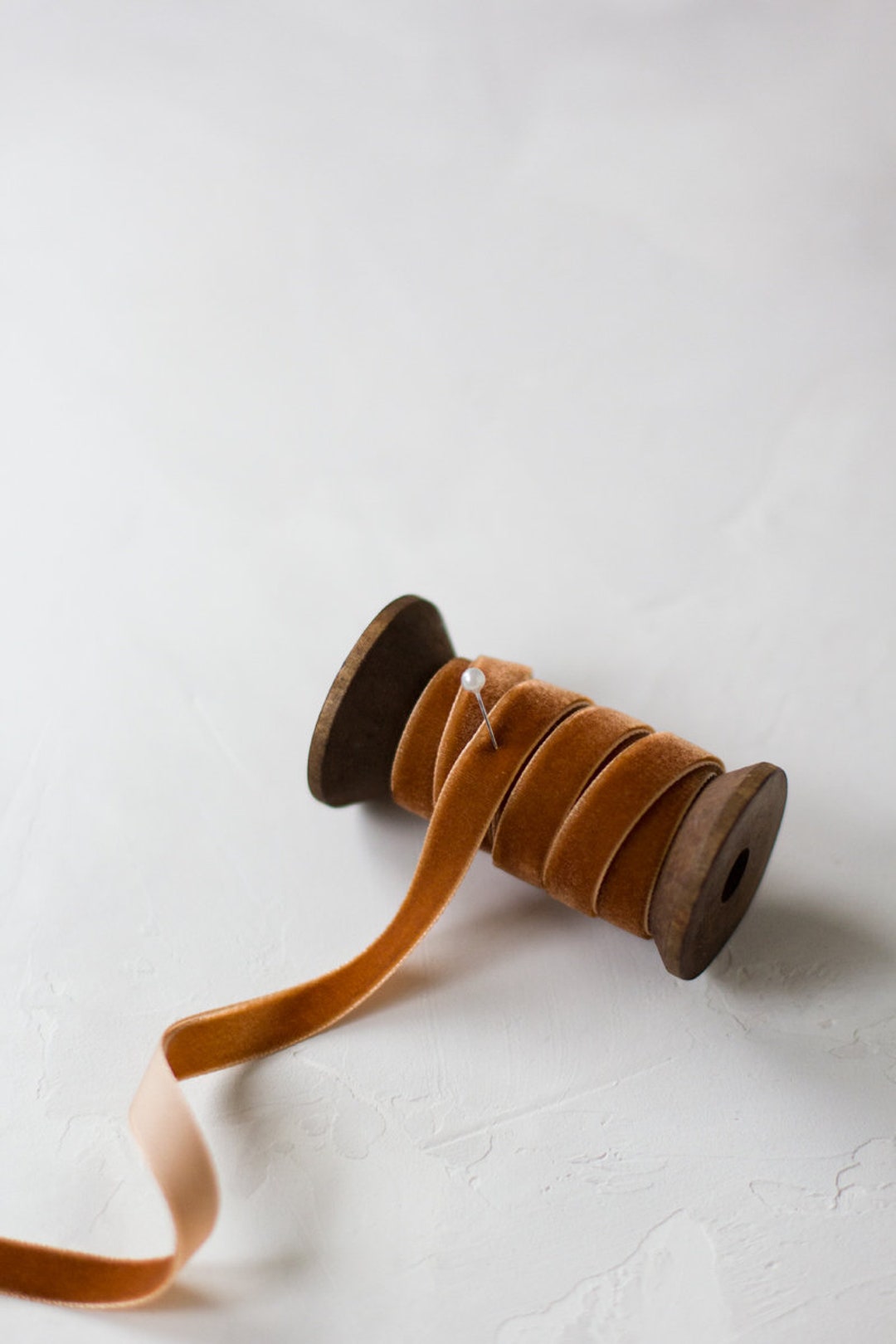 Copper Rust Velvet Ribbon • 1/8" • 1/4" • 3/8" • 5/8" • 3/4" • 1.5" - Etsy