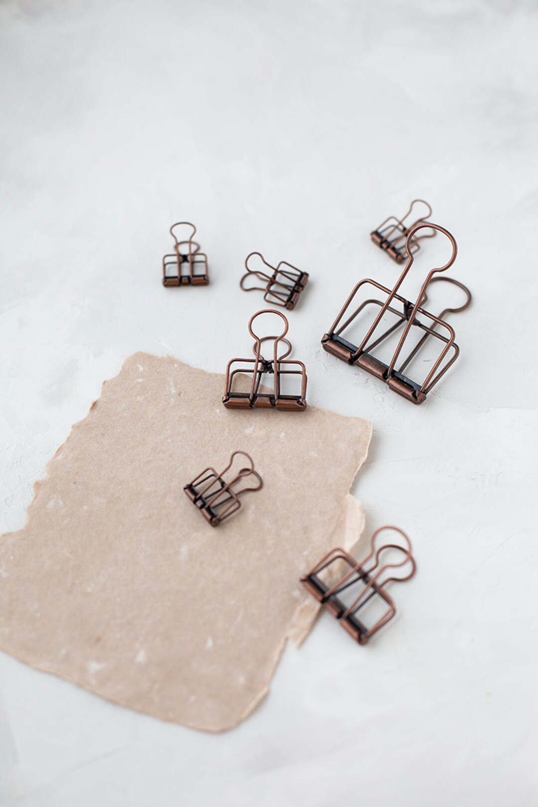 Antique Bronze Metal Wire Binder Clip Set 7 Pc Small / Large / Jumbo - Etsy