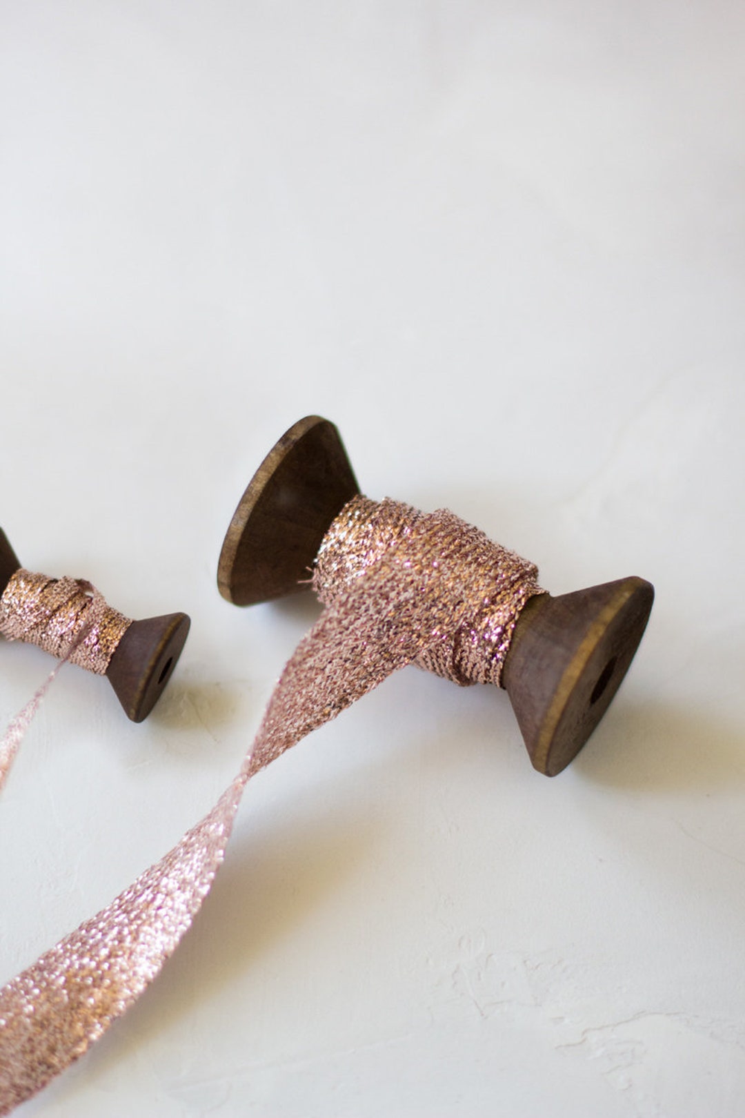 Rose Gold Metallic Italian Braided Lamé Ribbon • 1/8" • 5/8" - Etsy