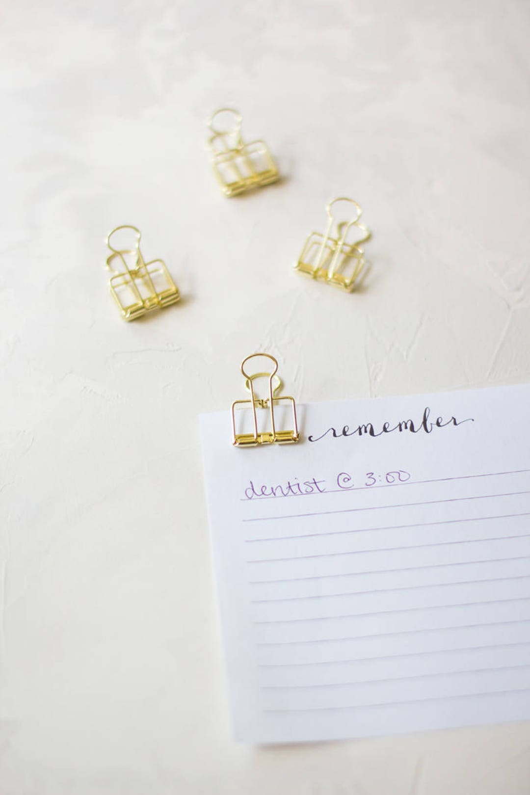 Gold Metal Wire Binder Clips Small / Large - Etsy