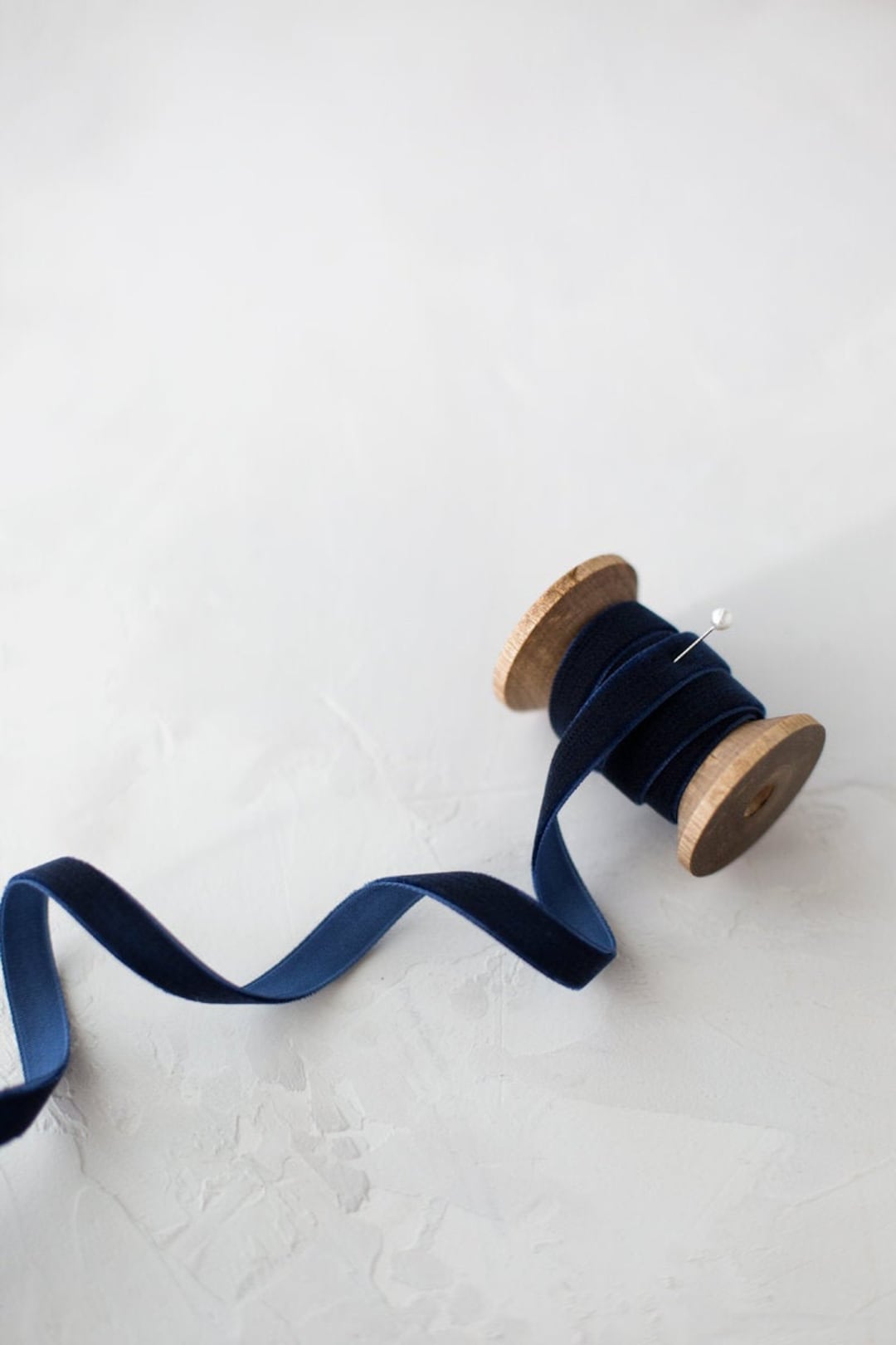 Navy Blue Velvet Ribbon • 1/8" • 3/8" • 3/4" - Etsy