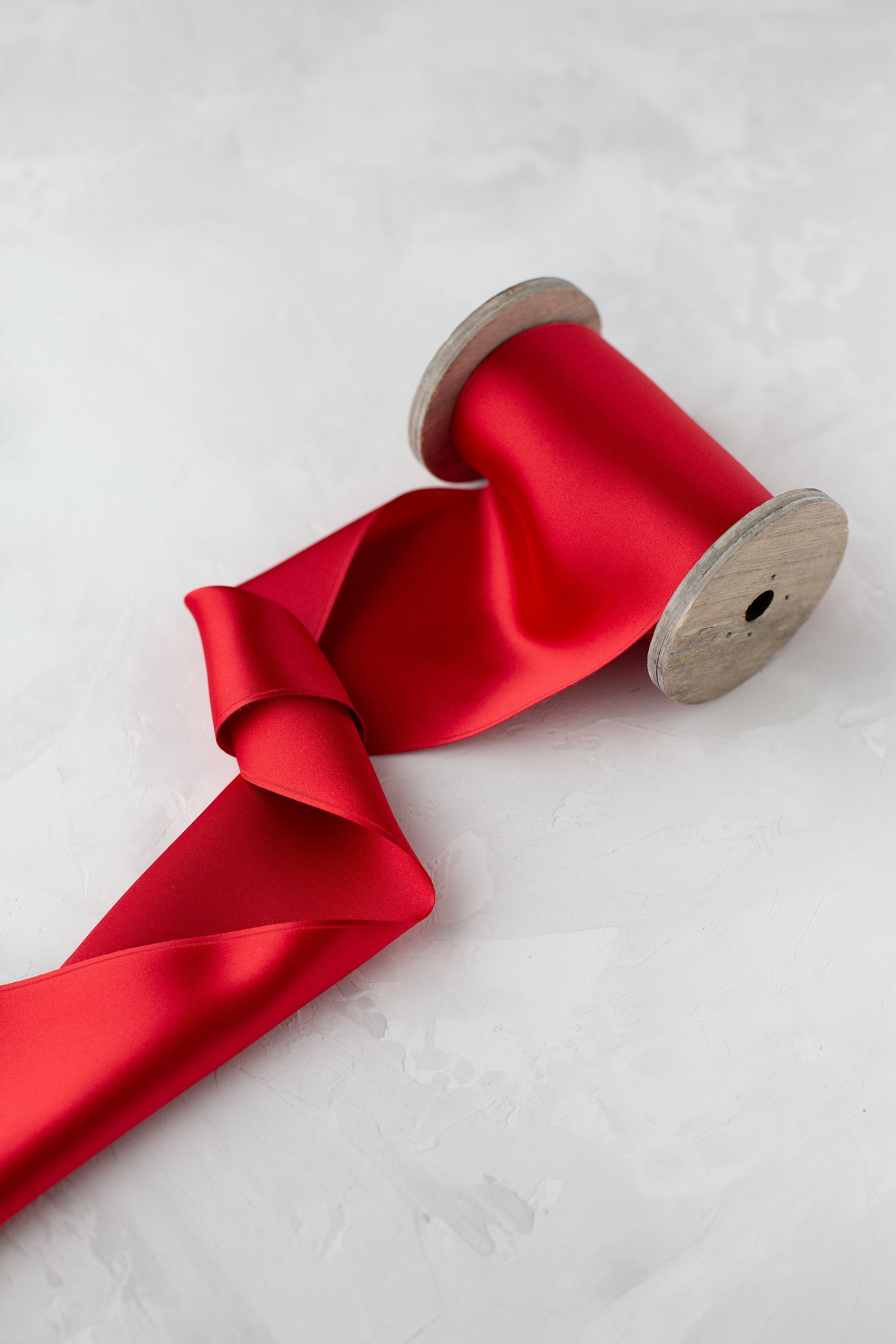 2 inch red satin ribbon store