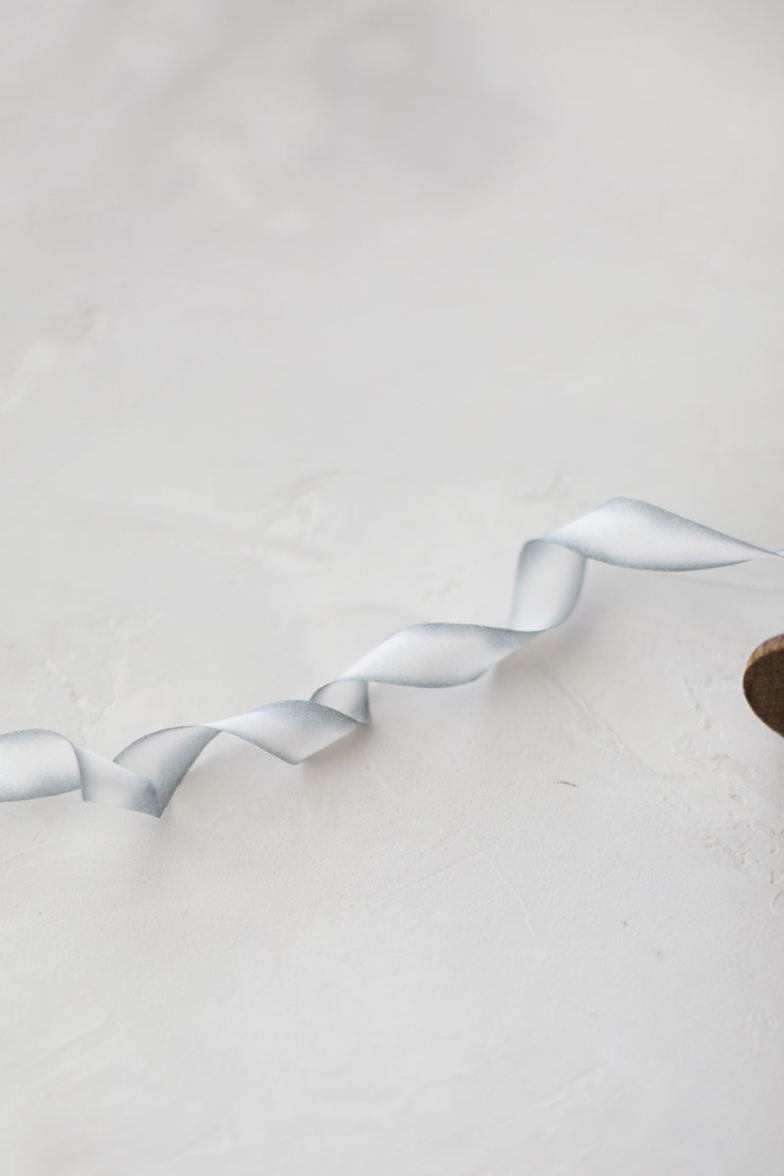 Deep Blue Gray Edge White Variegated Bias-cut Hand-dyed Silk - Etsy