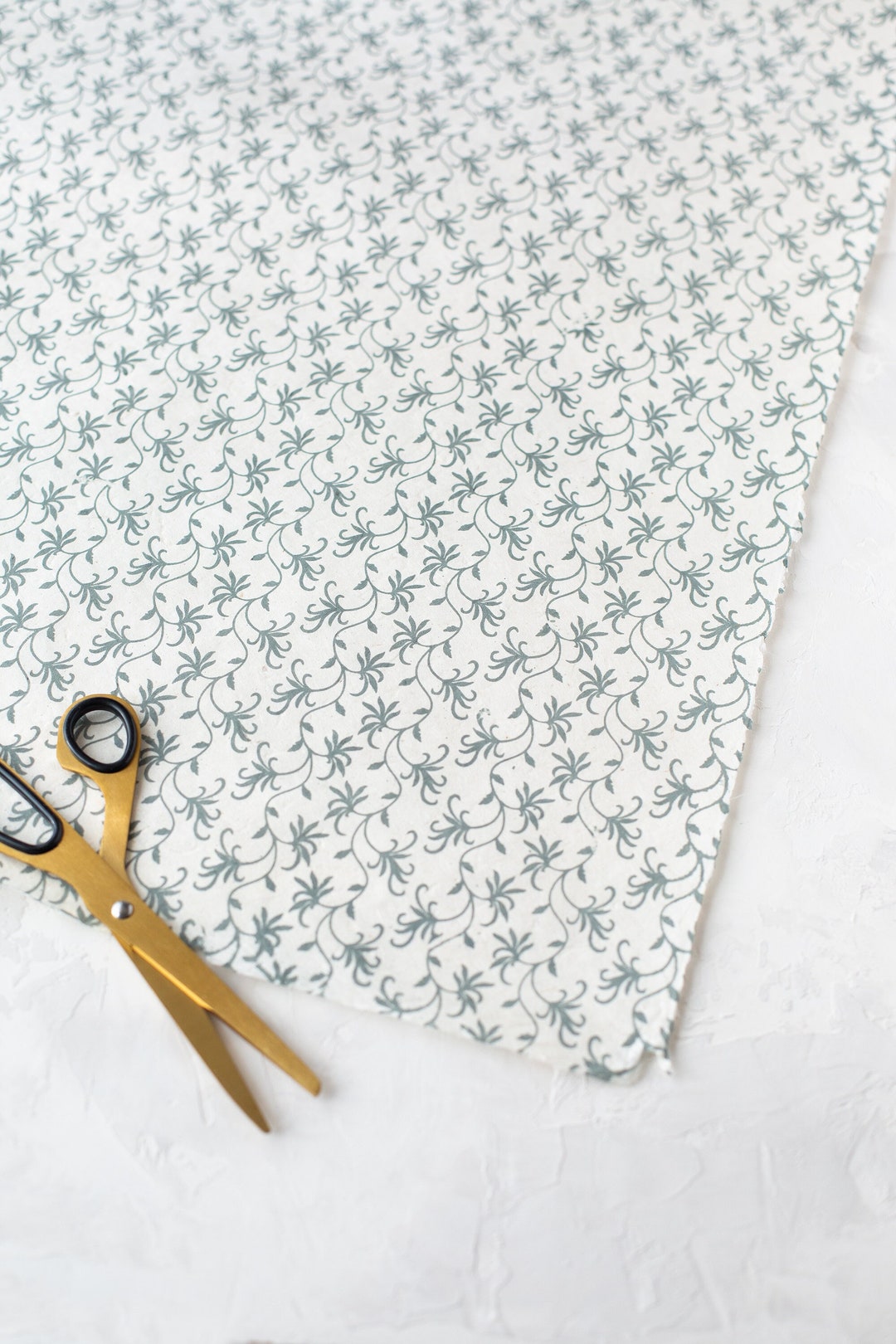 Gray Vine Lokta Wrapping Paper: 2 Sheets, Handmade, Deckled Edge - Etsy
